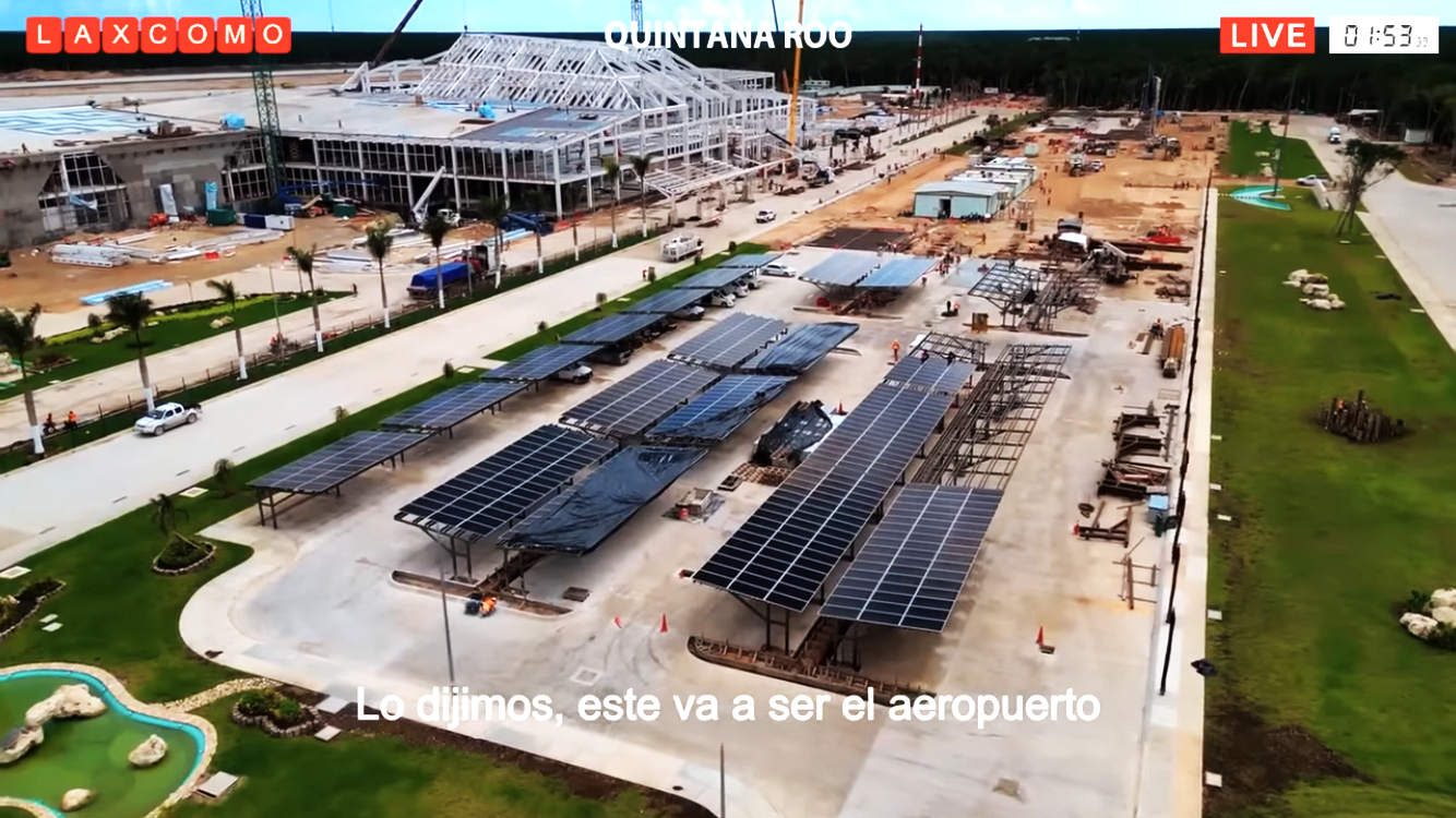 Paneles solares en el nuevo Aeropuerto Internacional Felipe Carillo ...